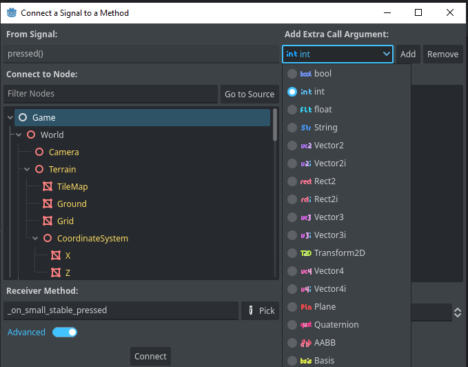 Use Enum In Signal As Extra Call Argument Help Godot Forum