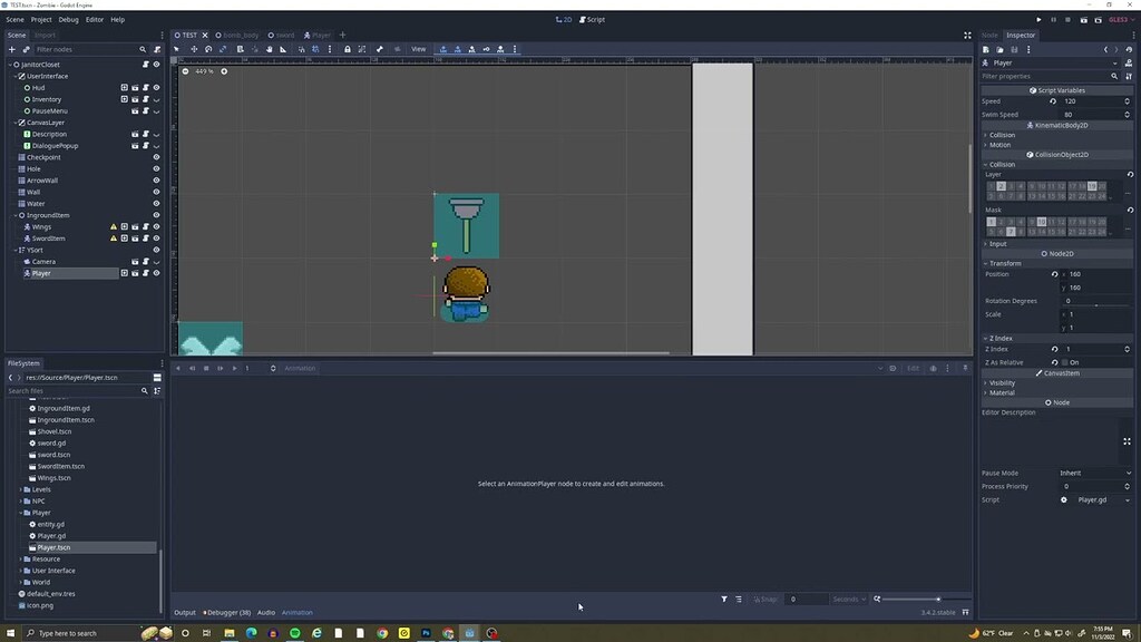 Why is my animation lagging on render? - Archive - Godot Forum
