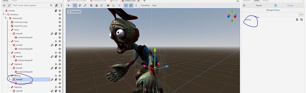 Area3D not detected as collision from RayCast3d - Programming - Godot Forum