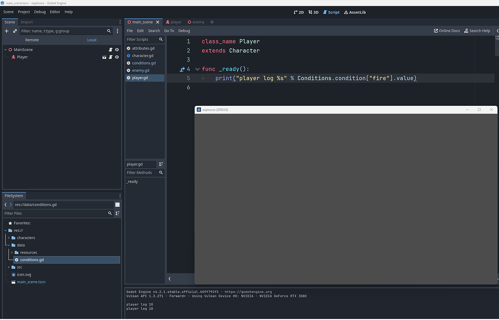 GDScript _ready fires twice - Help - Godot Forum