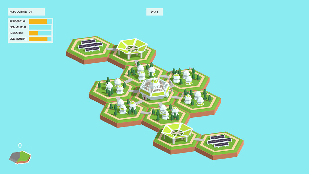 Solaria - minimalist solarpunk city builder (WIP) - In Development ...