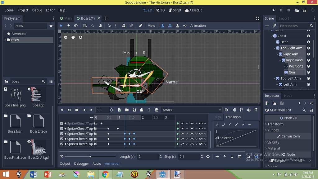 Why does my character's arm flail around - Archive - Godot Forum