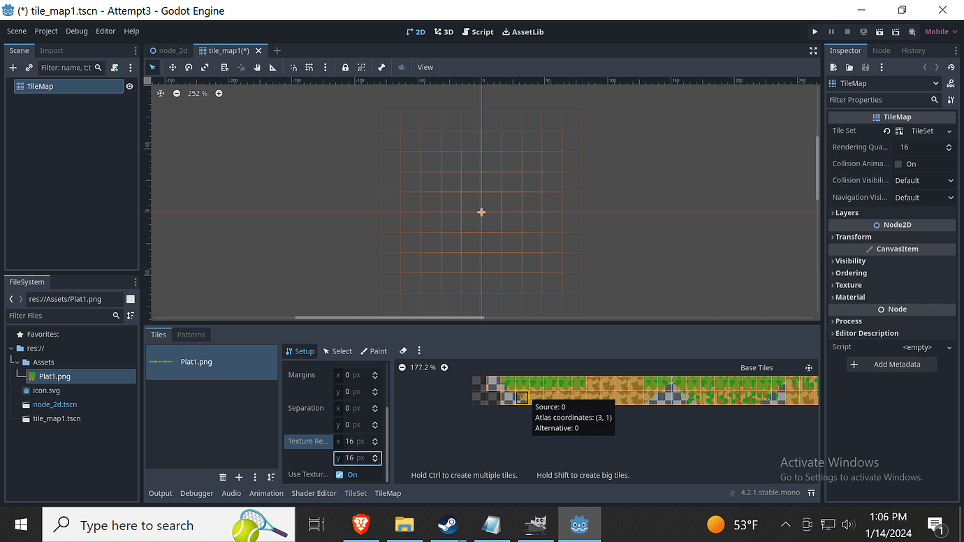 Tilesets throwing errors A Lot of errors - Help - Godot Forum