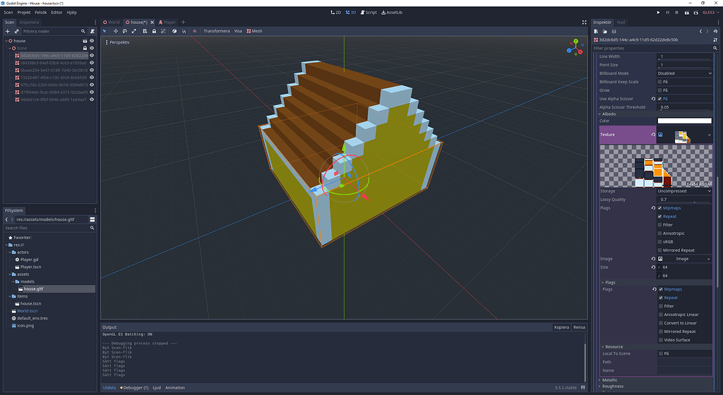 How to fix the texture when import gltf files from Blockbench - Archive - Godot Forum