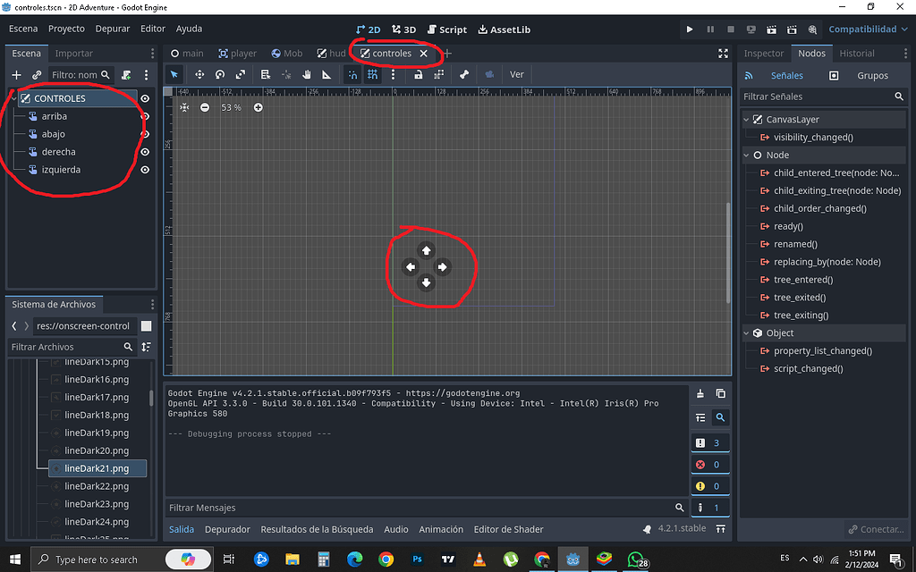 Create touch controls for the tutorial my first 2d game - Help - Godot Forum