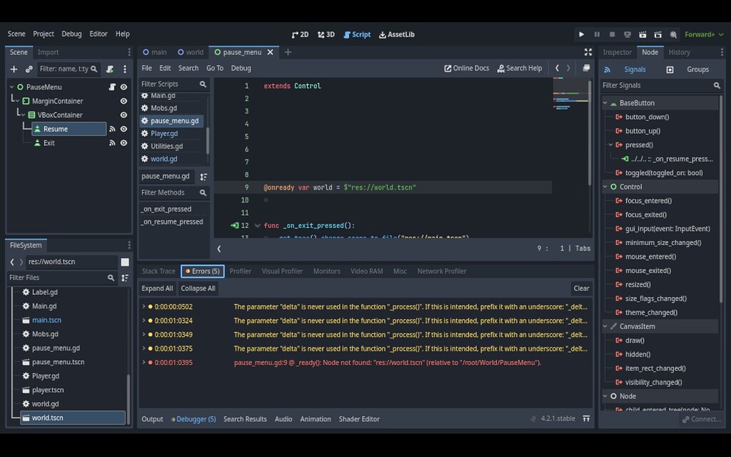 How to get rid of this error? - Help - Godot Forum