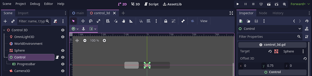 How to tie a UI node to a 3d node - UI - Godot Forum
