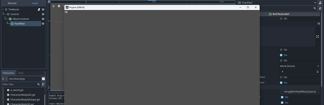 Invalid Set Index Text On Base Null Instance With Value Of Type String With Onready 
