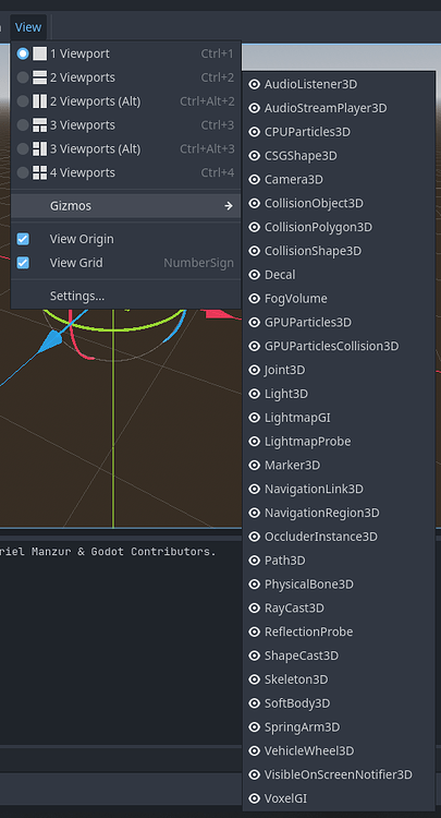 How to toggle gizmos in 2D - Help - Godot Forum