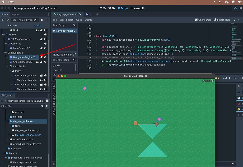 Bake navigation mesh with two forms, but same point values? Is this an bug? - Navigation - Godot ...