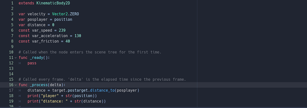 How to get the distance between player and target object? (2D ...