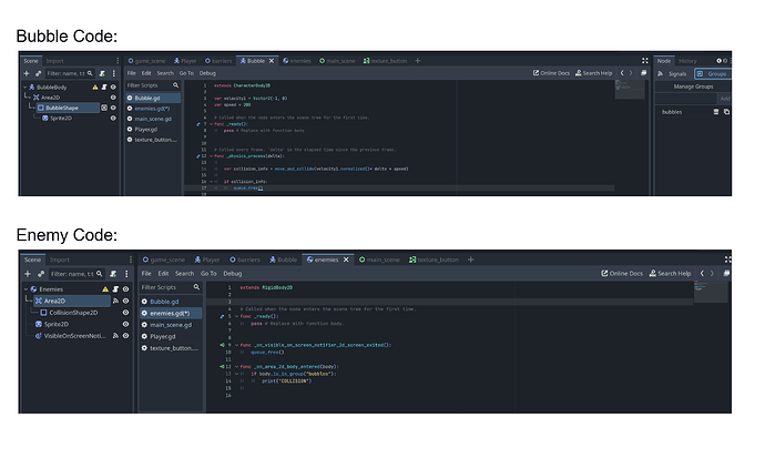 Collisions Using Groups - Physics - Godot Forum