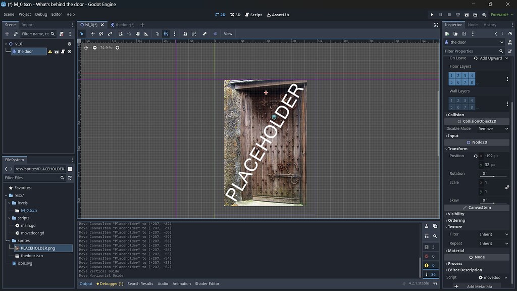 Why does Godot show my sprite at a wrong coordinate? - Help - Godot Forum