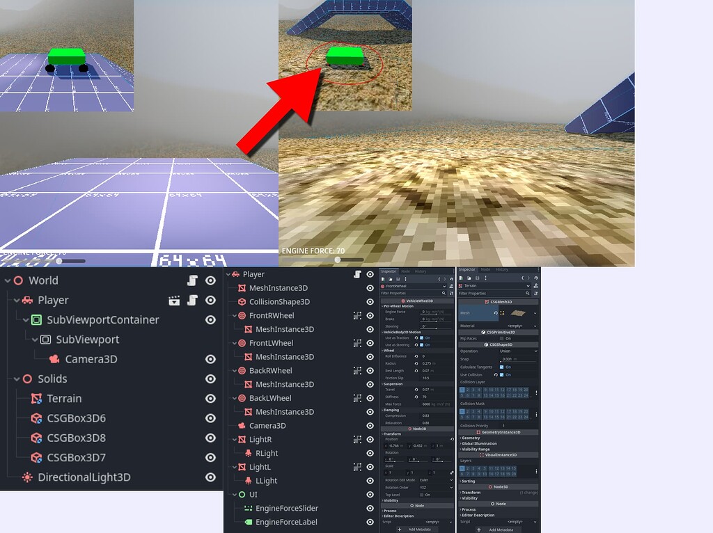 Problem with VehicleBody3D - Physics - Godot Forum