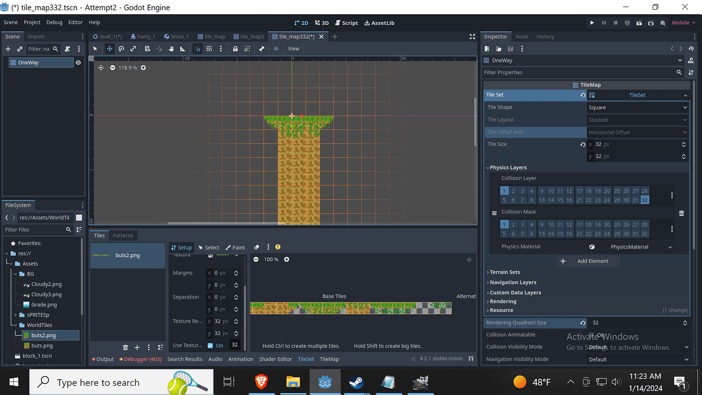 Tilesets throwing errors A Lot of errors - Help - Godot Forum Tilesets throwing errors A Lot of errors - Help - Godot Forum