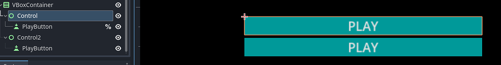 How to center scale a button with text inside a VBoxContainer - Help - Godot Forum