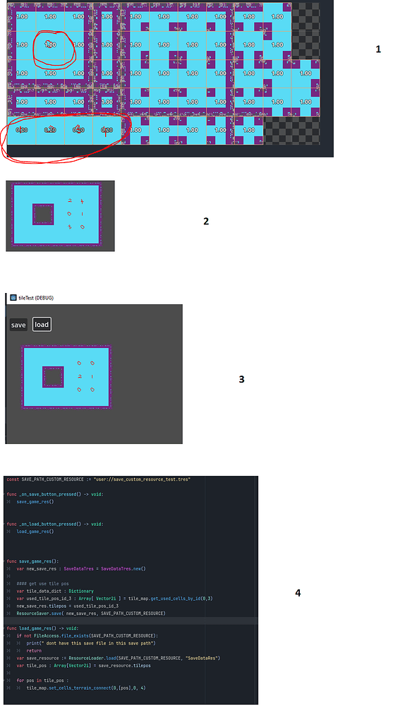 How to save and load terrains map with random tile? - Help - Godot Forum