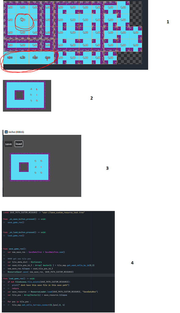 How to save and load terrains map with random tile? - Help - Godot Forum