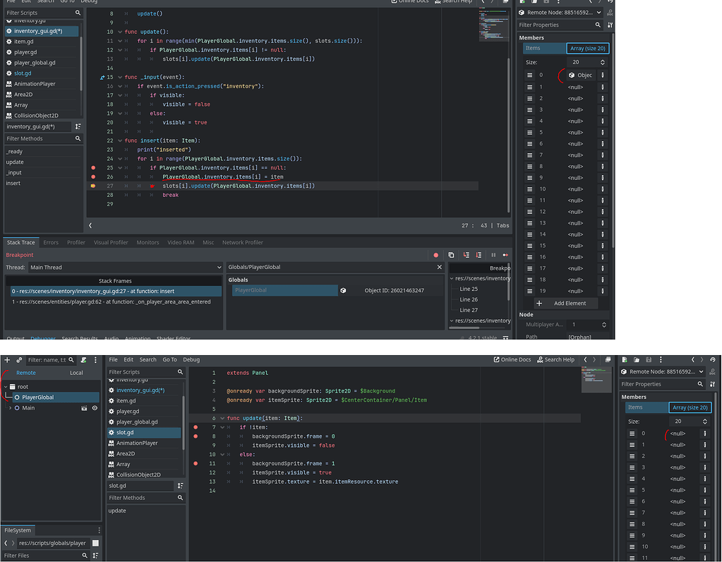 Array loosing data - Programming - Godot Forum