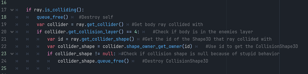 Unexpected behavior when freeing collision bodies from CharacterBody3D ...
