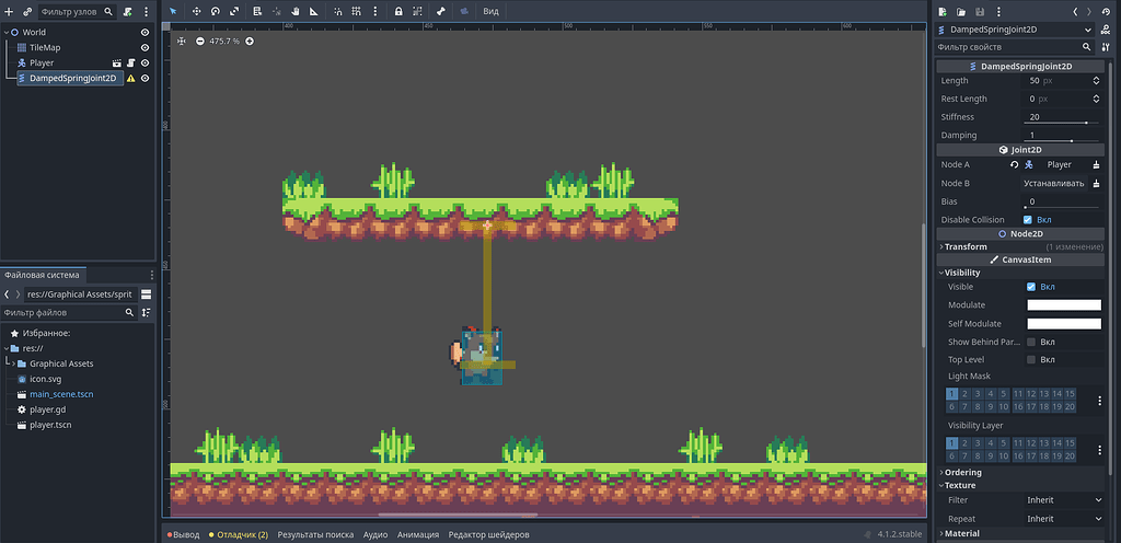 How to connect a joint to a tile? - Help - Godot Forum