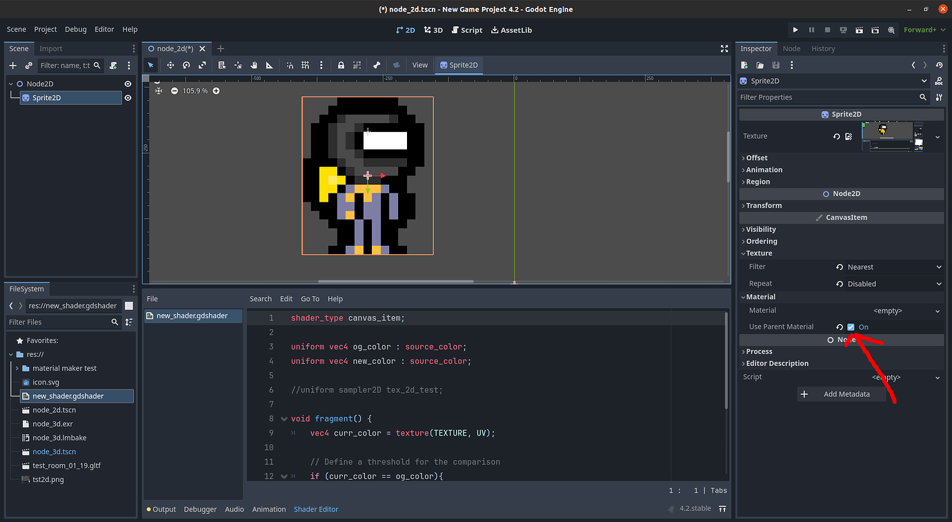 Godot color replacement shader not working - Shaders - Godot Forum Godot color replacement shader not working - Shaders - Godot Forum