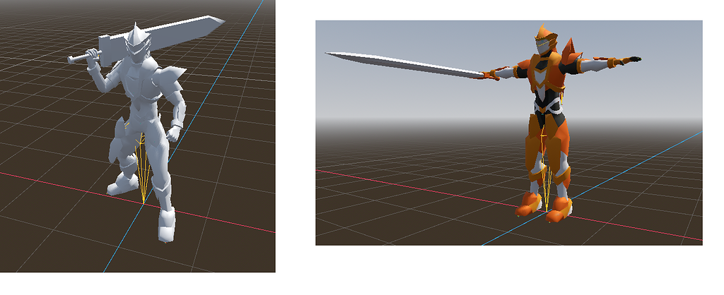 Why animation by same character model can not play correctly in T-POSE? - Animation - Godot Forum