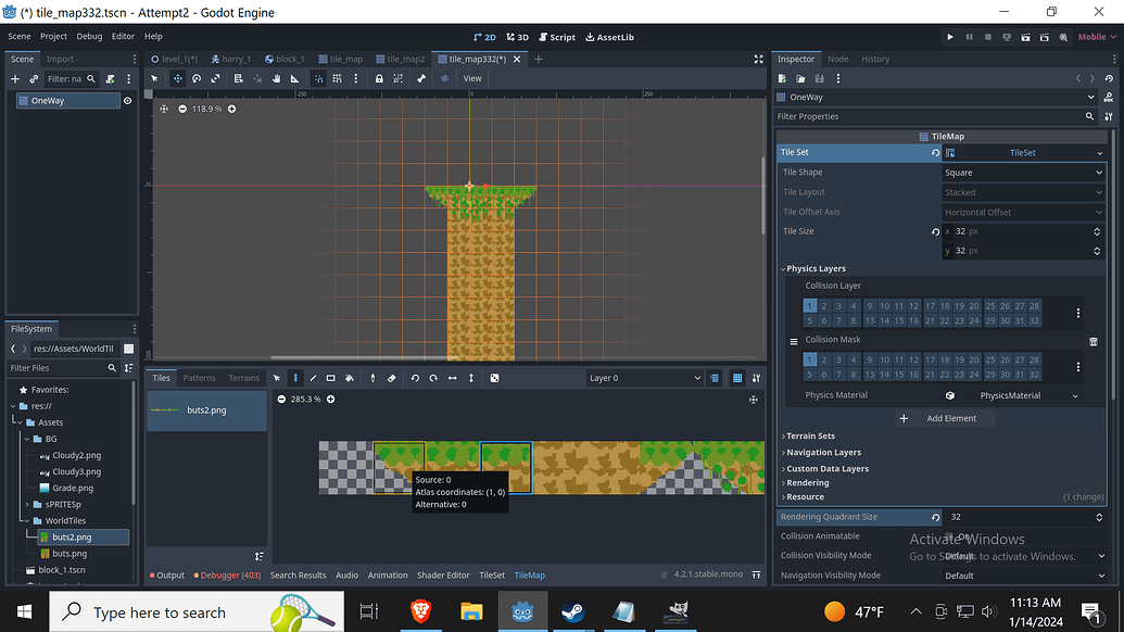 Tilesets throwing errors A Lot of errors - Help - Godot Forum