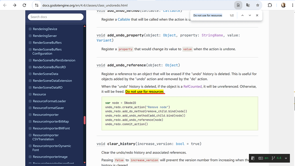 Runtime only resource with RedoUndo? - Programming - Godot Forum