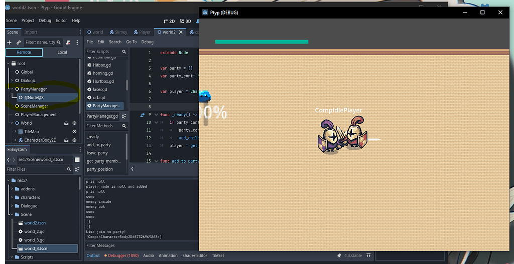 How do i add a companion scene as a child of a global container node - Help - Godot Forum