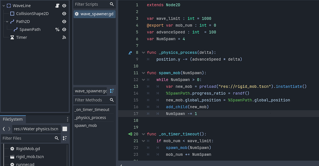 Spawn location outrunning spawn Path - Programming - Godot Forum
