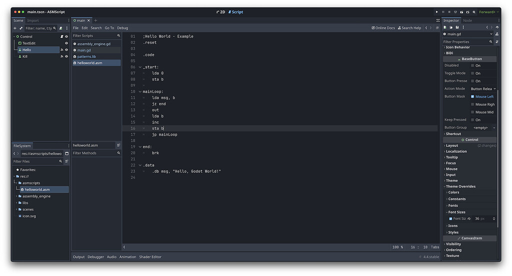 Running Assembly Code directly within Godot - In Development - Godot Forum
