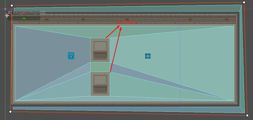 NavigationAgent2D ignoring the bounds of NavigationRegion2D's NavigationPolygon - Navigation ...