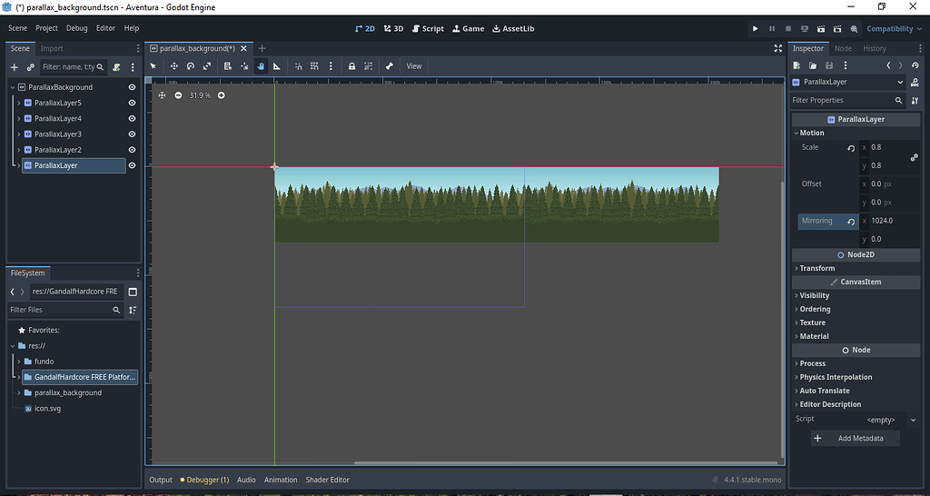 How do I fill the background? - General - Godot Forum