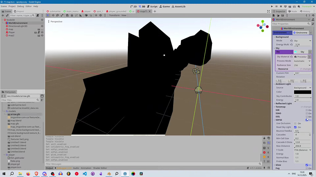 MSAA 3D + Environment effects (SSAO, SSIL, SDFGI..) cause black visual glitch when close on AMD ...