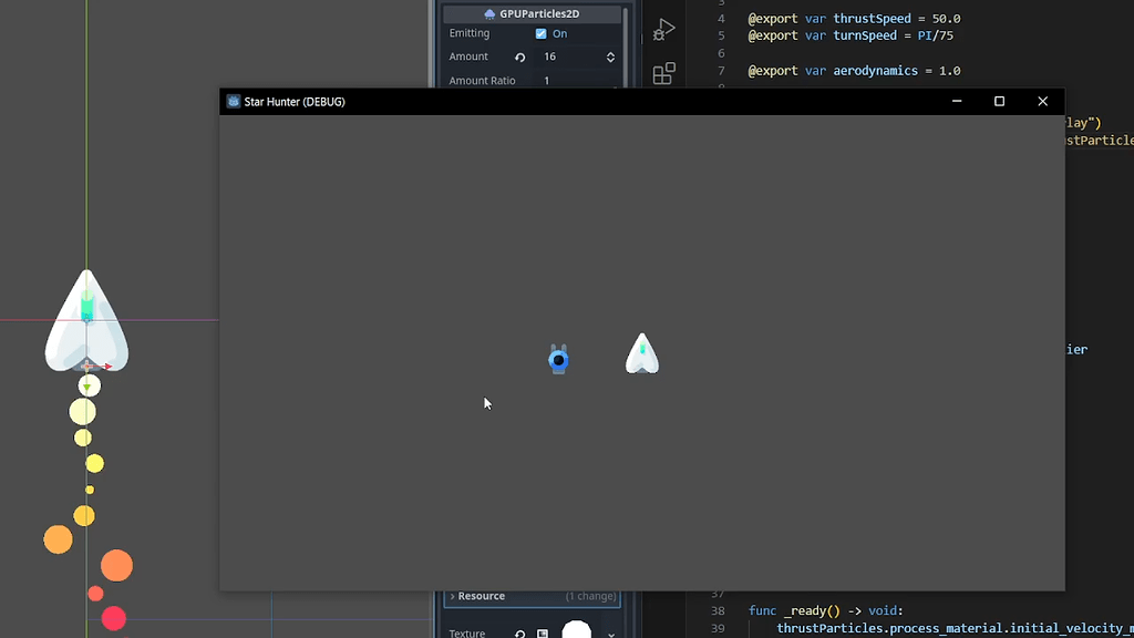 How to make Particle2D Inherit velocity? - Help - Godot Forum