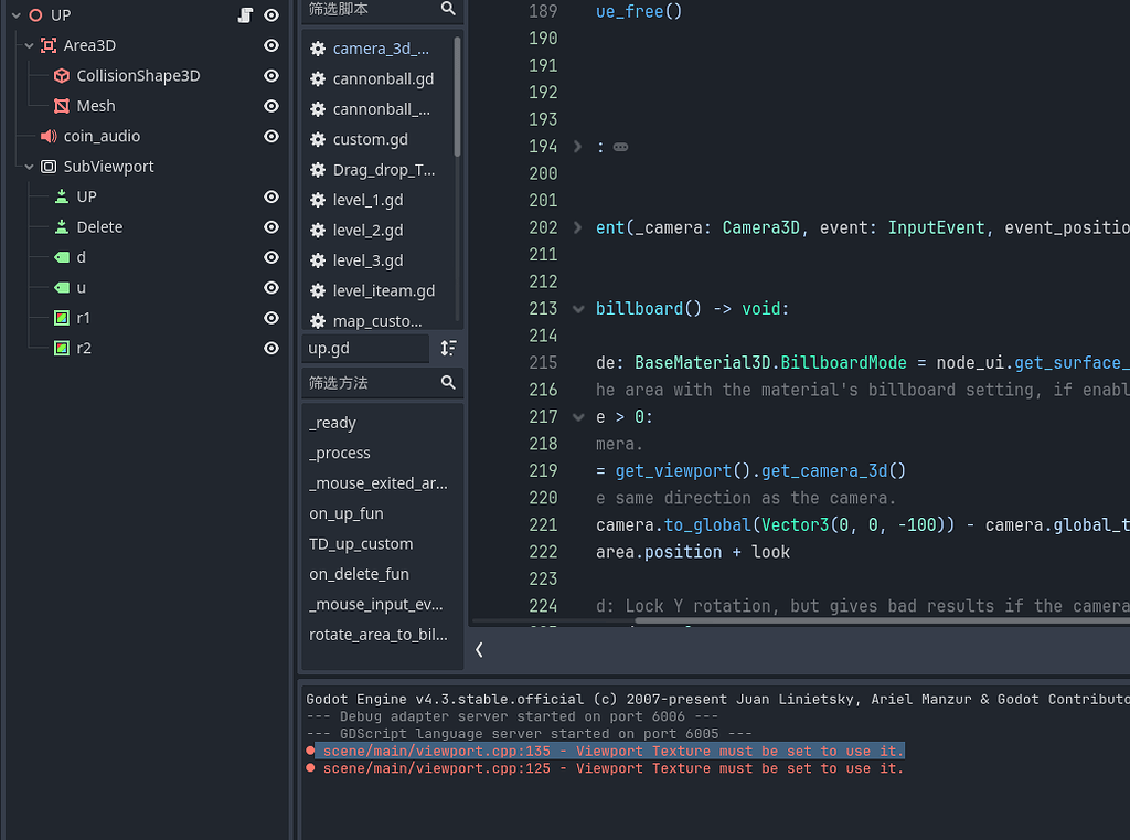 Use SubViewport error - Help - Godot Forum
