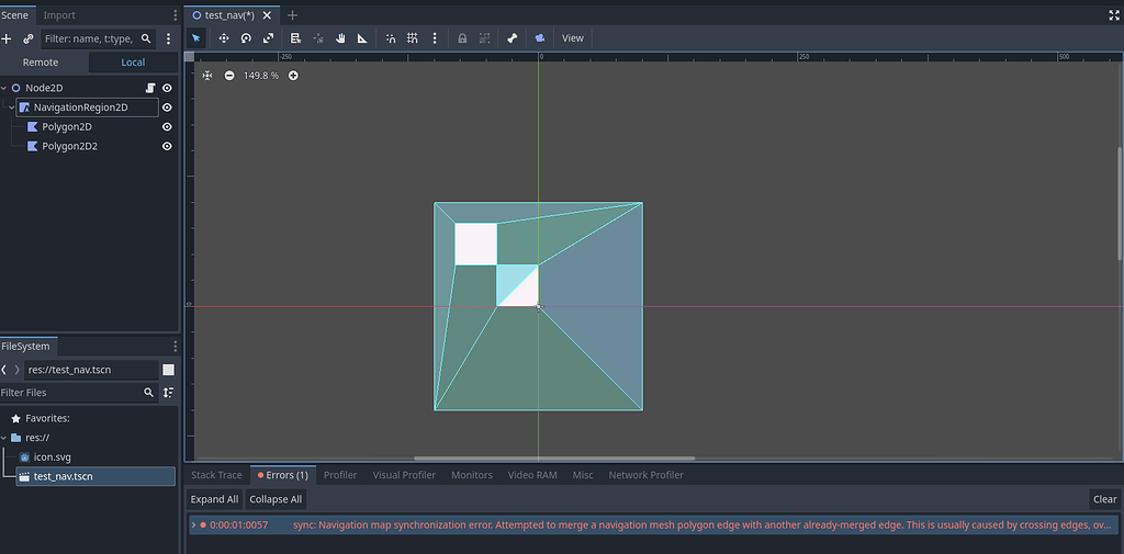 Navigation map synchronization error with simple obstructions - Navigation - Godot Forum