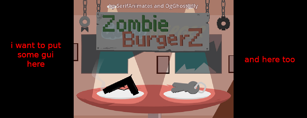 Adding GUI to the black borders of a window - UI - Godot Forum