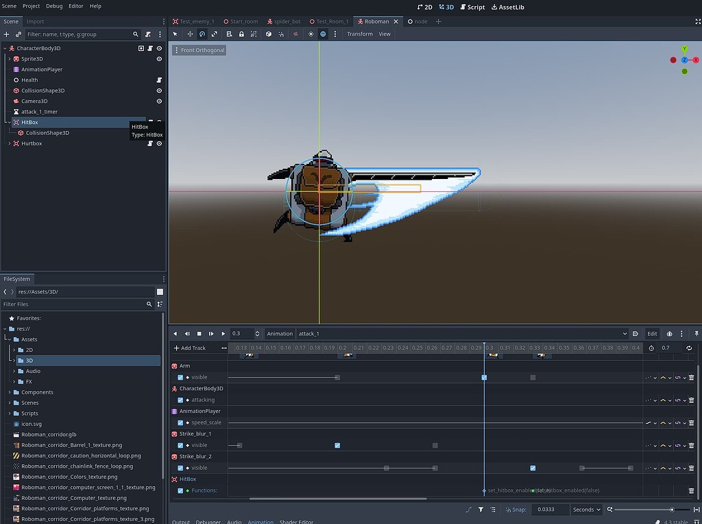 How to Use AnimationPlayer to instance a Hurtbox to a Specific Attack ...