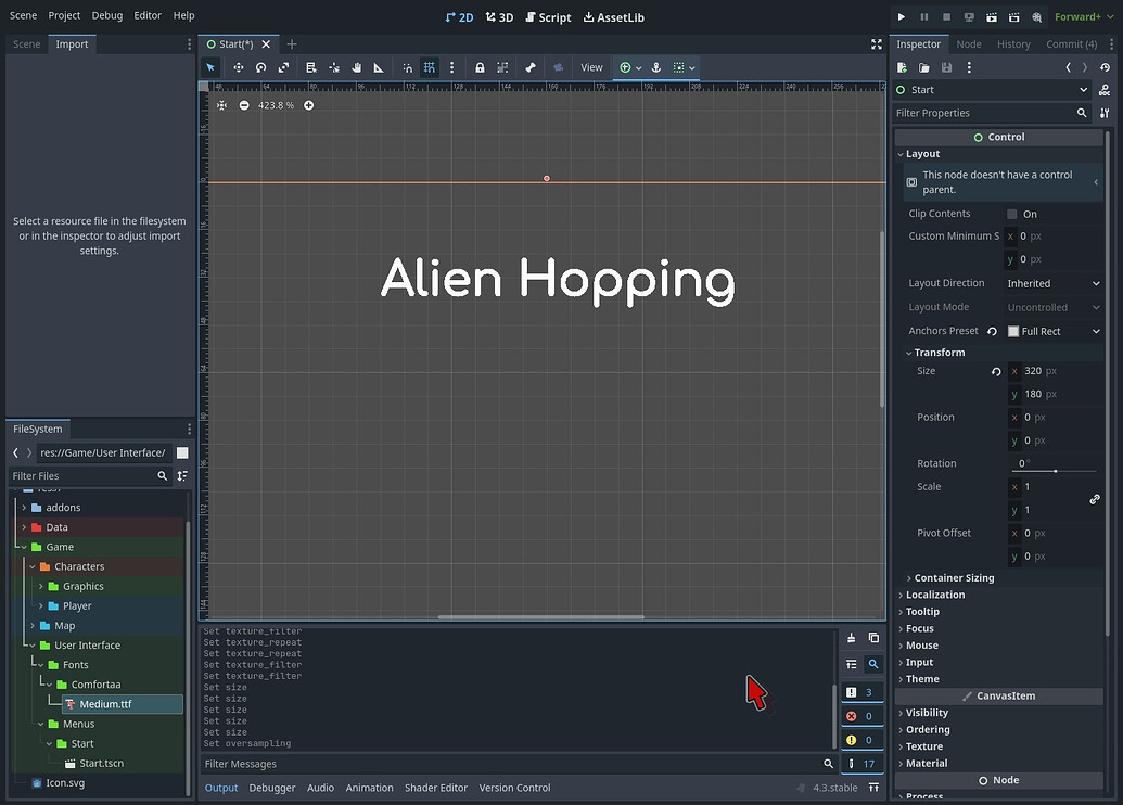 Low quality text? - Help - Godot Forum
