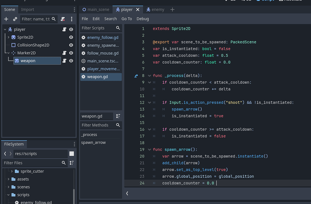 Rotation of a node based on the mouse location - Help - Godot Forum