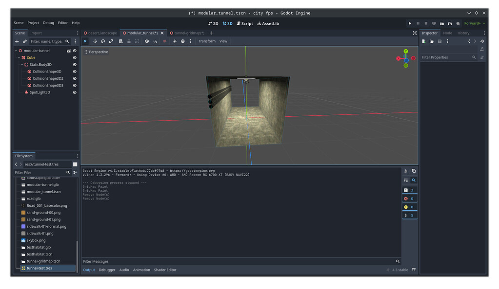 Gridmaps not showing spotlights. help plz! - Help - Godot Forum