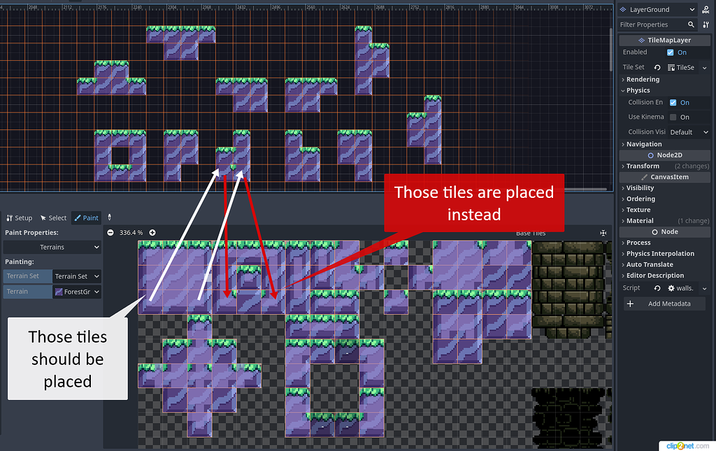 Terrain autotile chooses the wrong sprite v4.3 - Help - Godot Forum