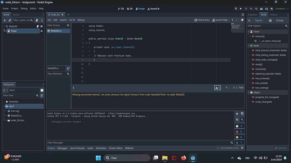 All signals stopped working in C# - old projects, new projects - Programming - Godot Forum