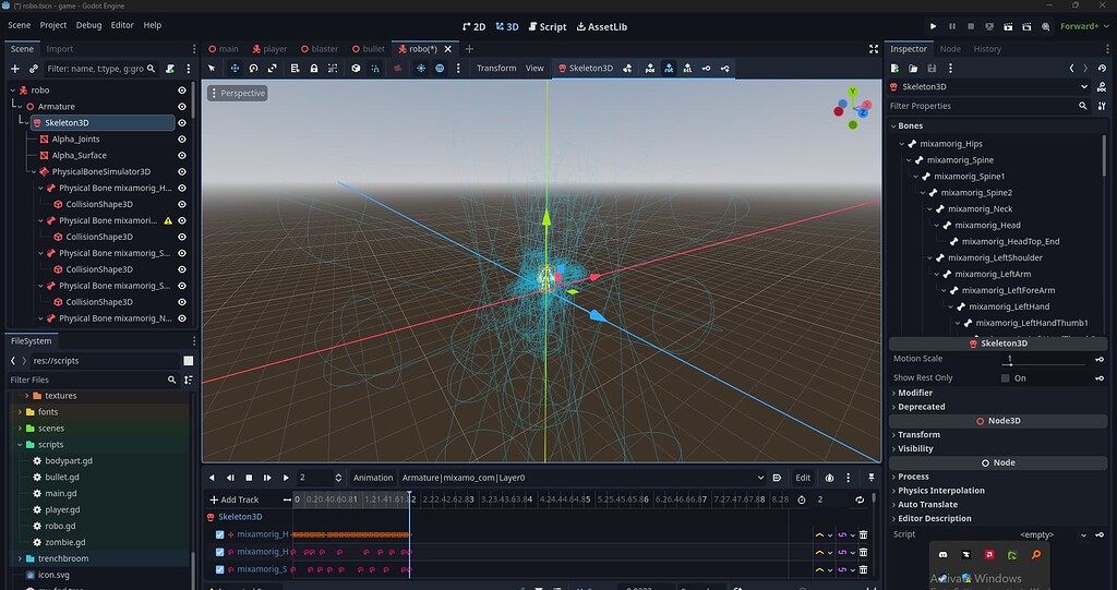 Create Physical Skeleton is utterly broken - Physics - Godot Forum