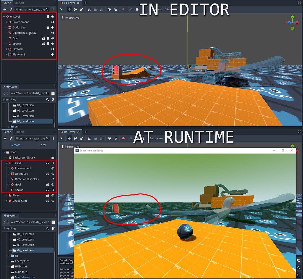 My remote scene tree is missing nodes - Help - Godot Forum