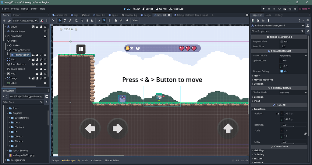 Need Help with falling platforms - Help - Godot Forum