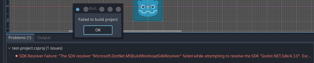 Godot C# can't build project on Linux (SDK Resolver Failure) - Help - Godot Forum