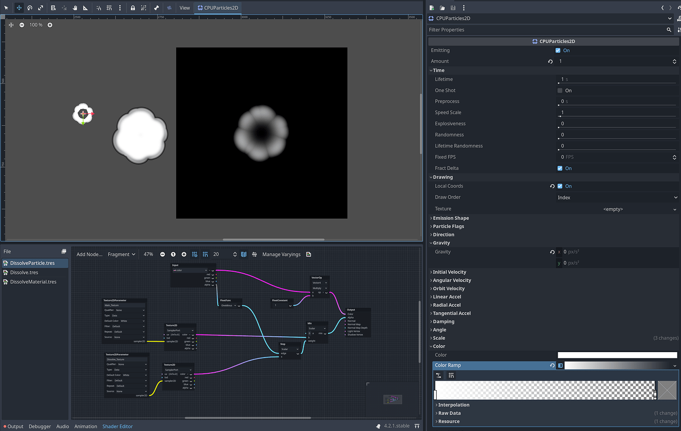 Controlling Shader Parameters In Particle Systems Shaders Godot Forum